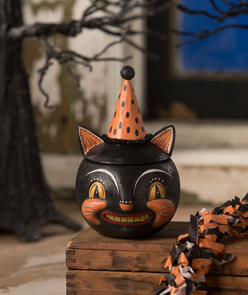 Grinning Vinny Cat Container | Johanna Parker Halloween ...