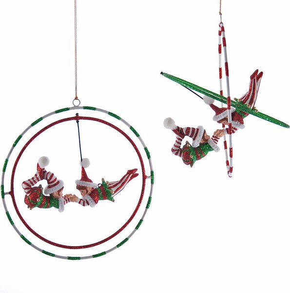 Gyroscope Elf Acrobat Ornaments Katherine's Collection Christmas Elves ...