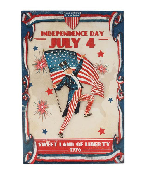Independence Day Sign | Bethany Lowe 4th of July - TheHolidayBarn.com