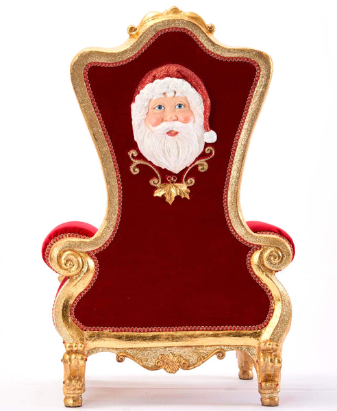 Katherine's Collection Santa Chair | Red & Gold Christmas ...