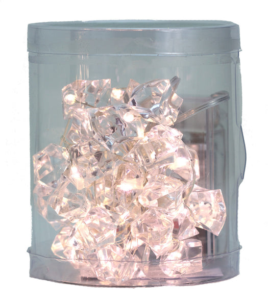LED Ice Cube Garland | Christmas Lights - TheHolidayBarn.com