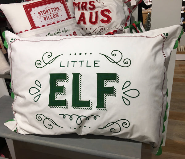 Little Elf Pillow Case - TheHolidayBarn.com