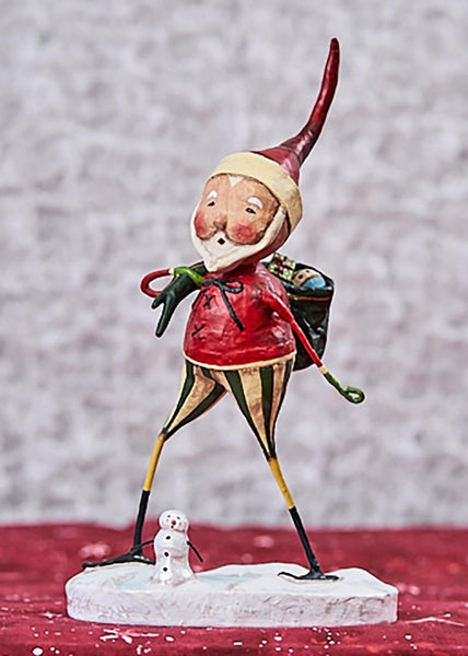 Lori Mitchell Snow Shoe Santa Figurine | Christmas Figurines ...