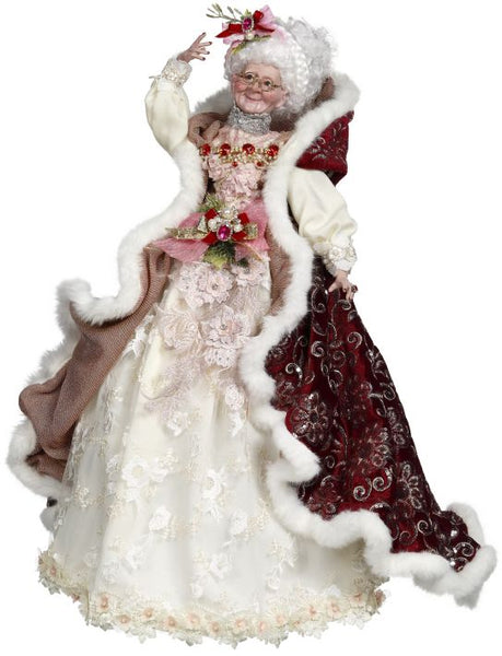 Mark Roberts Victorian Mrs. Claus in a Lace Dress | Elegant Pink ...