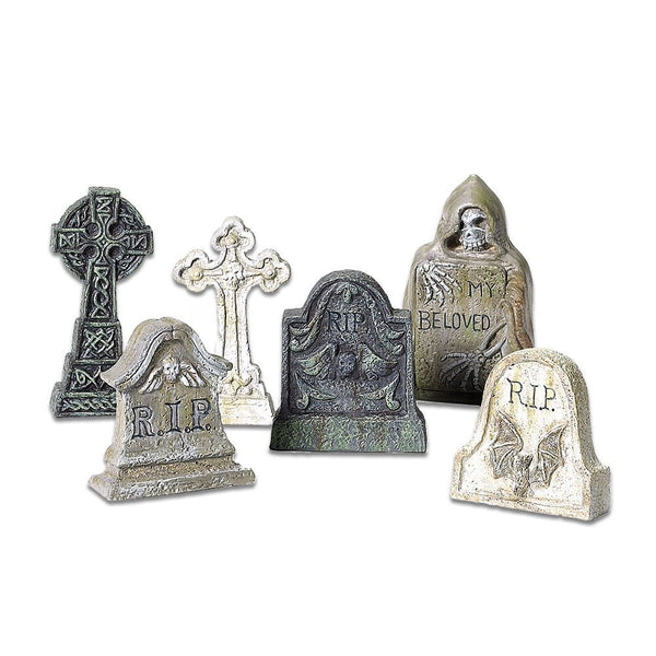 Mini Graveyard Tombstone Props | Department 56 Halloween Accessories ...