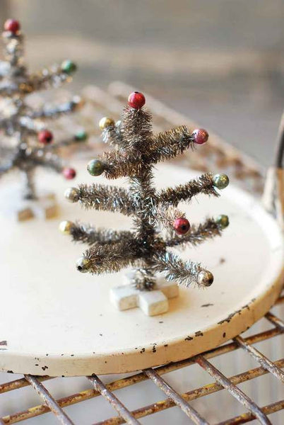 Mini Tinsel Christmas Tree - TheHolidayBarn.com