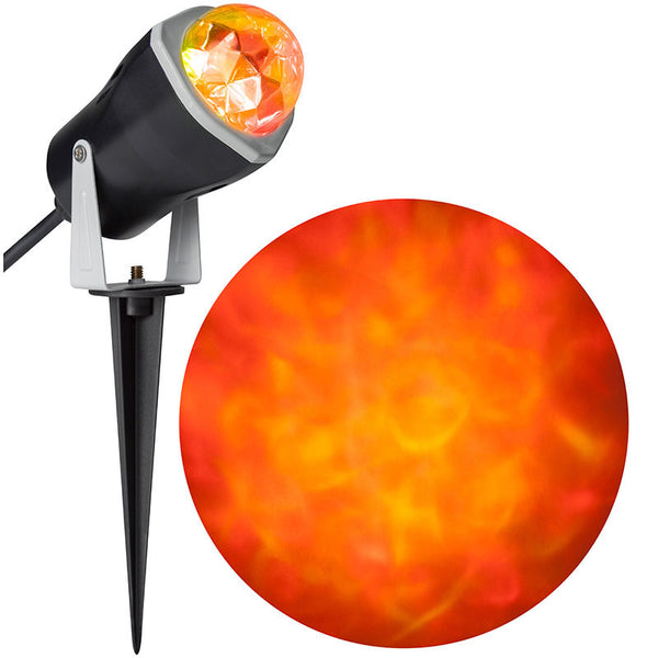 Orange Fire & Ice Spotlight Burning Effect | Halloween Party Light ...