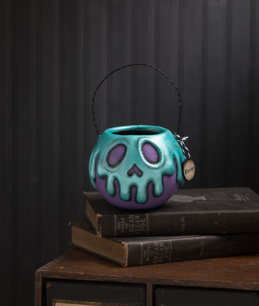 Purple Apple Bucket with Turquoise Poison | Cool Halloween Decorations ...
