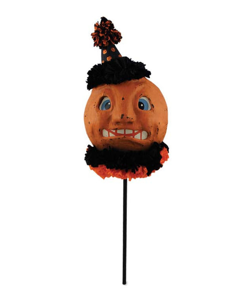 Sad Pumpkin Mask - Bethany Lowe Halloween - Paper Mache ...