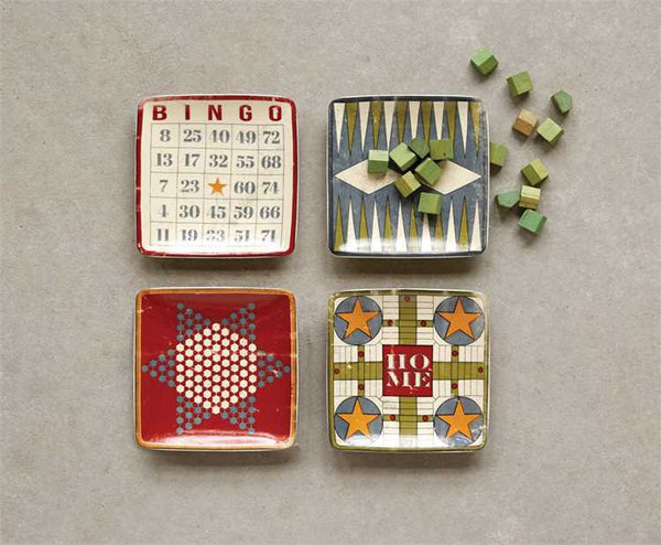 Vintage Board Game Dishes | Appetizer Plates or Trinket Dish ...
