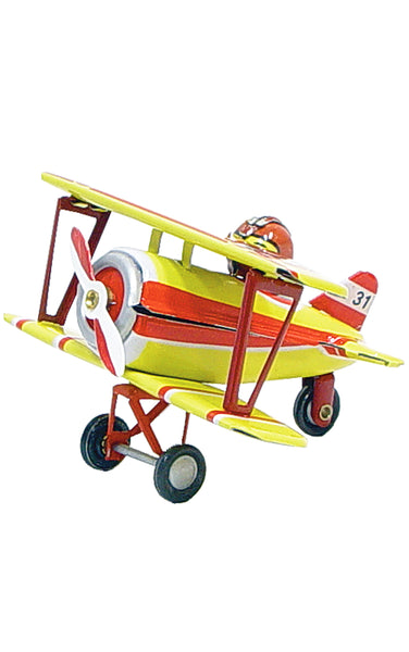 Tin Toy Biplane Reproduction Ornament | Christmas Ornaments ...