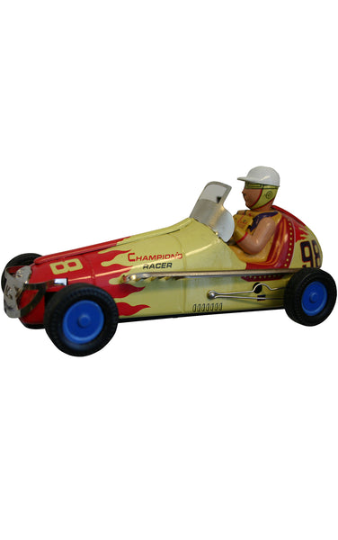 Wind Up Race Car Tin Toy Reproduction | Wind Up Toys - TheHolidayBarn.com