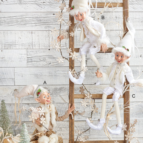 Winter White Elves | Cozy Knits Theme - TheHolidayBarn.com