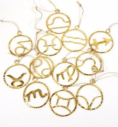 Zodiac Sign Ornaments | Astrological Signs Horoscope Symbols ...